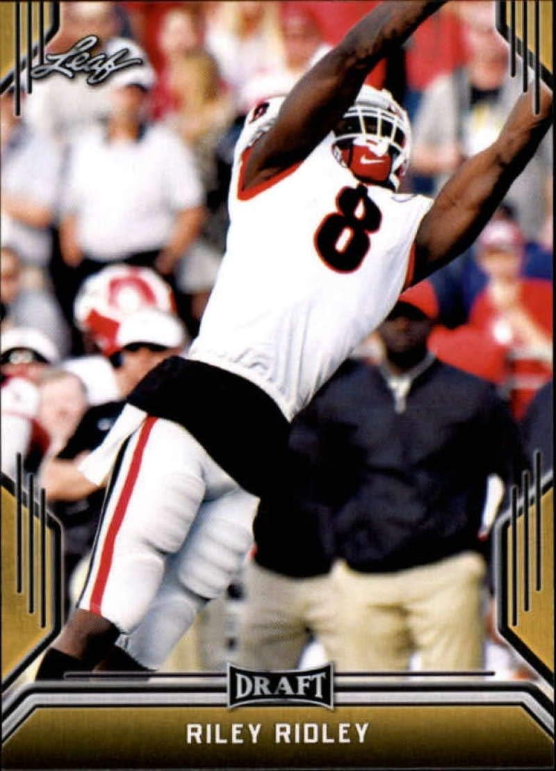 Amazon.com: 2019 Leaf Draft Gold #62 Riley Ridley RC Rookie Football ...