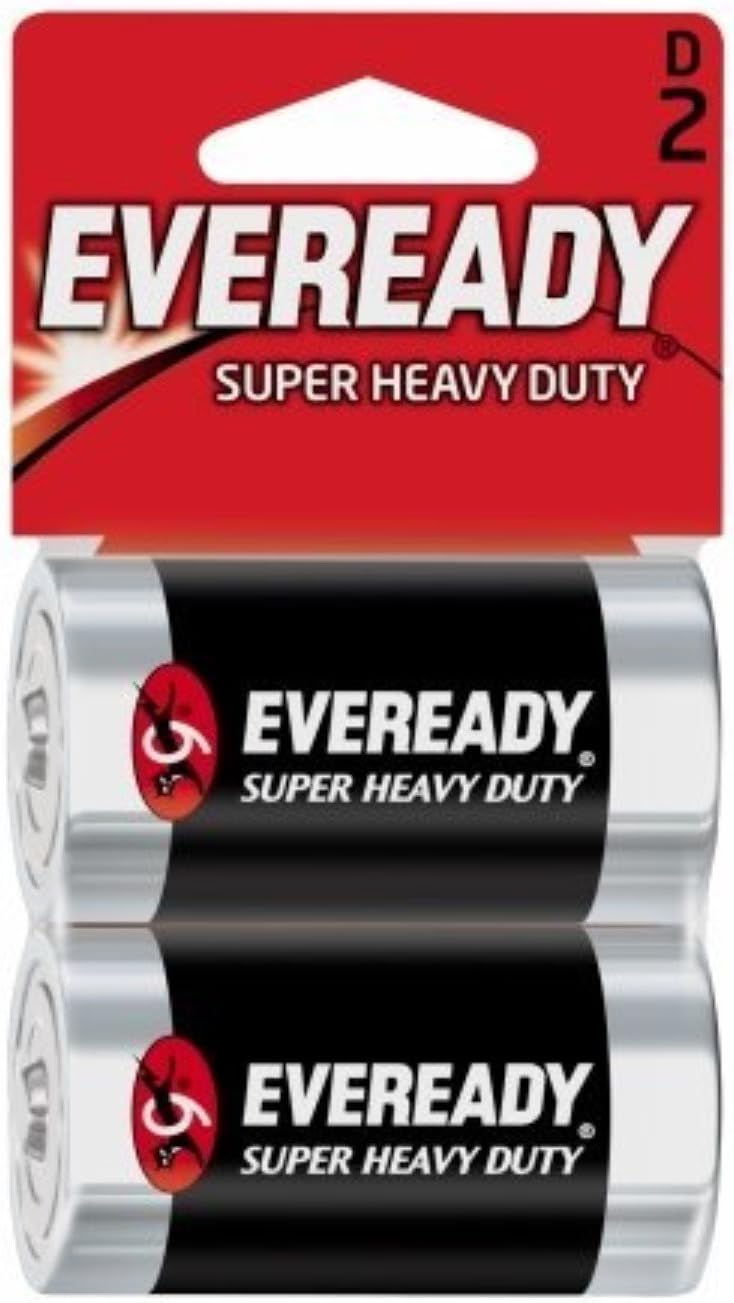 Eveready Super Heavy Duty D Batteries 2 ea (Pack of 9): Amazon.co.uk ...