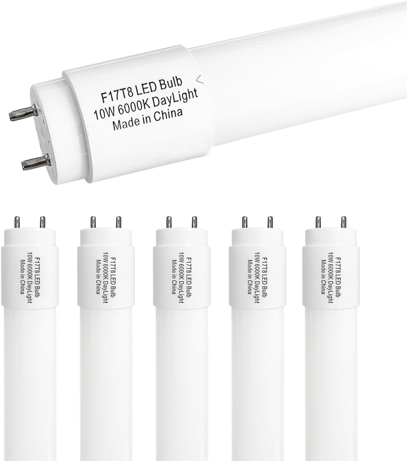 Type B F17T8 LED Replacement, 24 Inch LED Light Bulb 10W, 2ft LED Tube ...