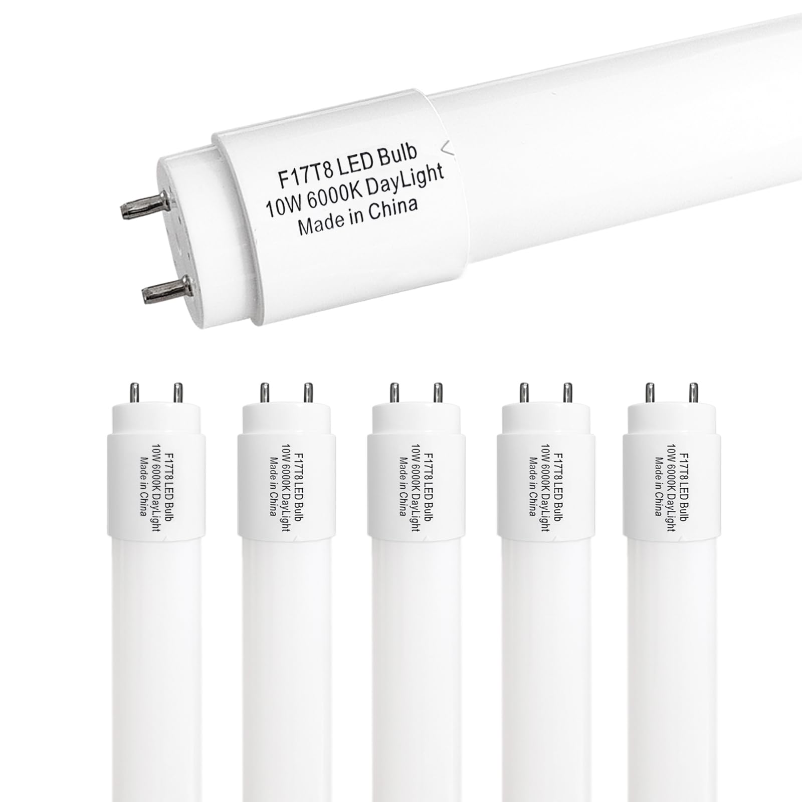 Type B F17T8 LED Replacement, 24 Inch LED Light Bulb 10W, 2ft LED Tube ...