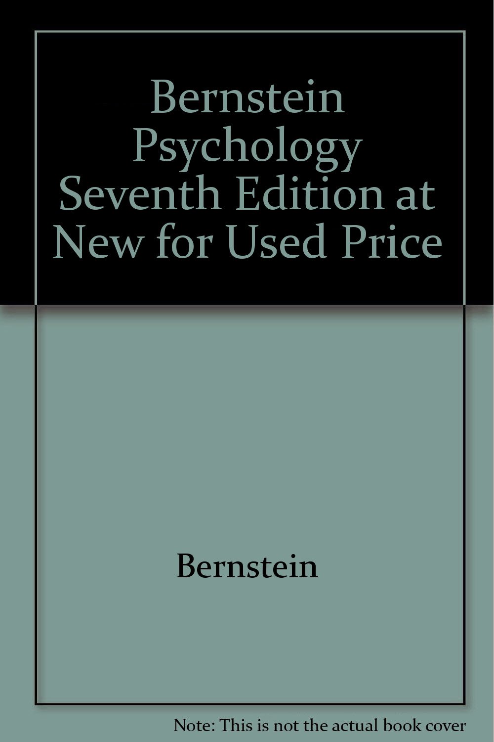 Buy Bernstein Psychology Book Online at Low Prices in India | Bernstein ...