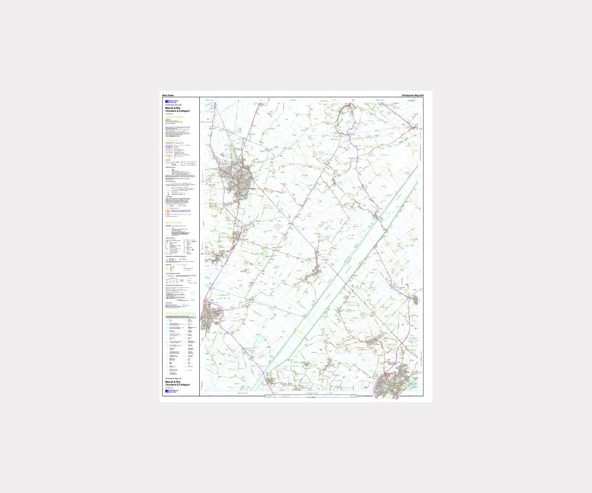 Explorer 228 ~ March & Ely, Chatteris & Littleport ~ Ordnance Survey ...