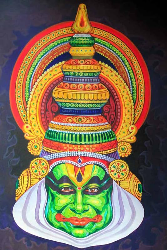 wallpics® Kerala Traditional Art Kathakali Face Waterproof Vinyl ...