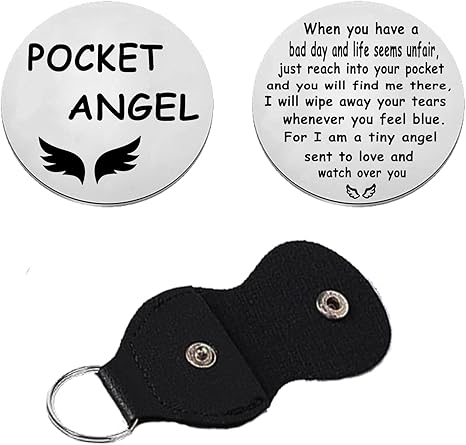 Amazon.com: Pocket Angel Pocket Hug Token Long Distance Relationship ...