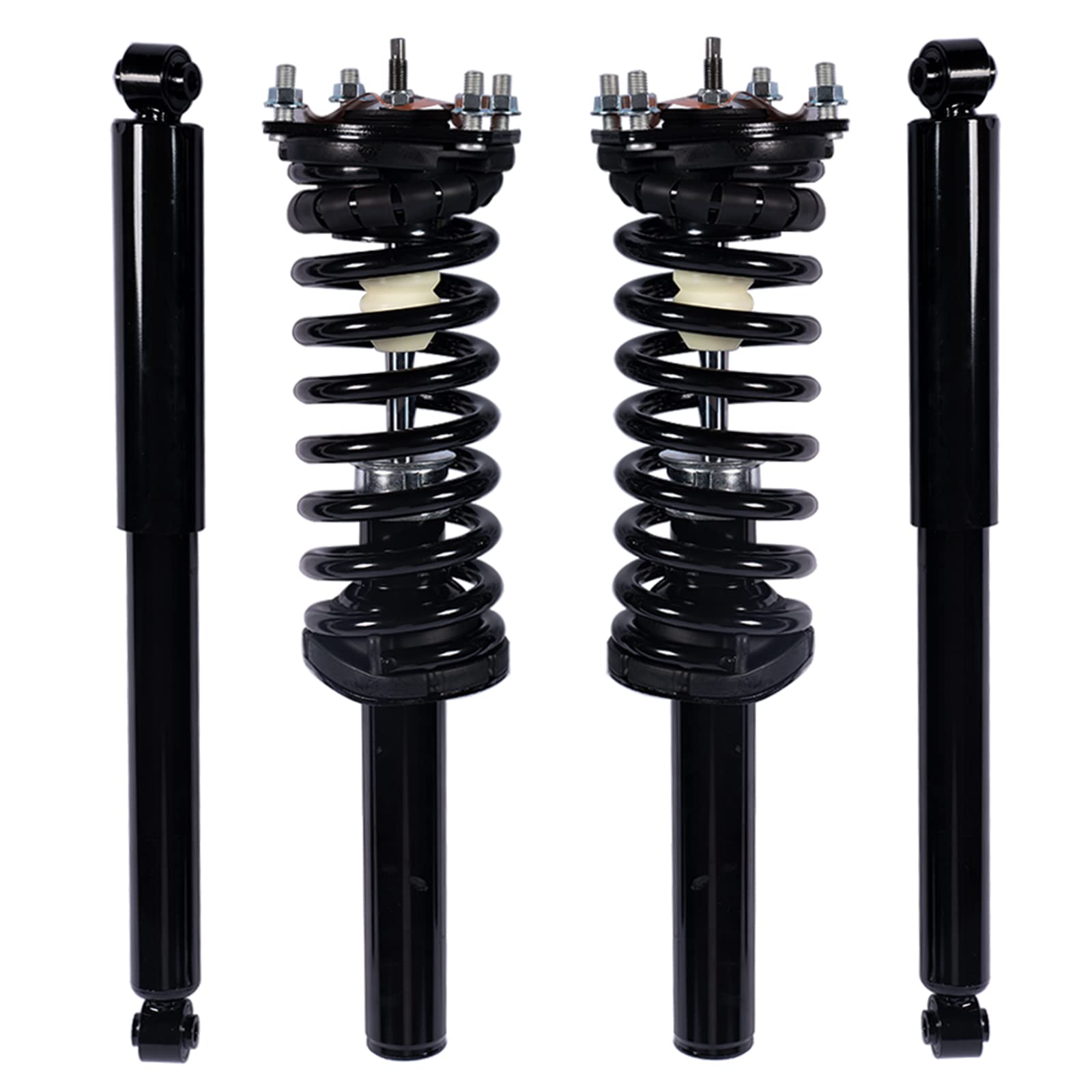 Peforway 4PCS Front & Rear Struts for 2005-2010 Jeep Commander Grand ...