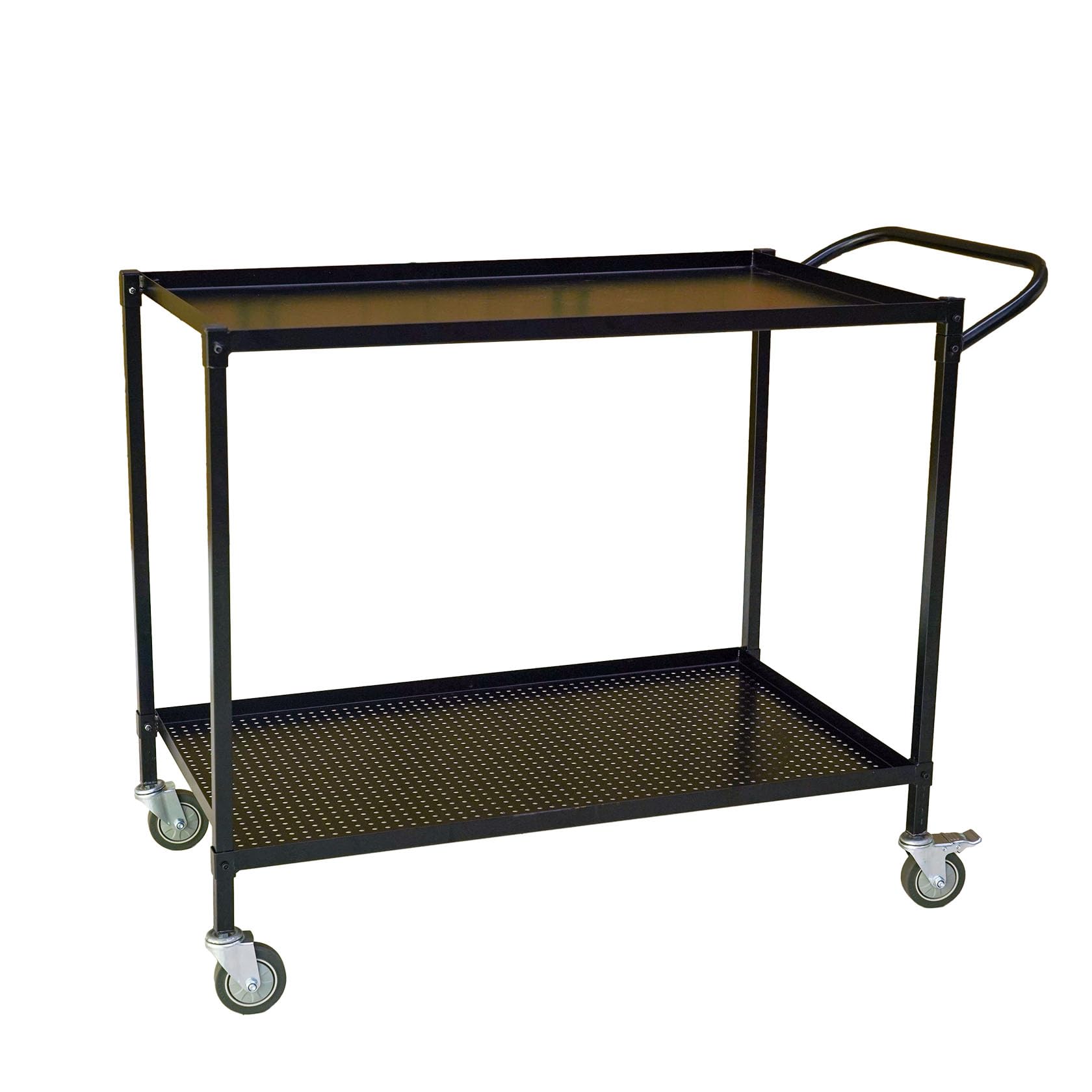 Amazon.com: Hymula 2 Tier Heavy Duty Service Cart with Handle Bar, with ...