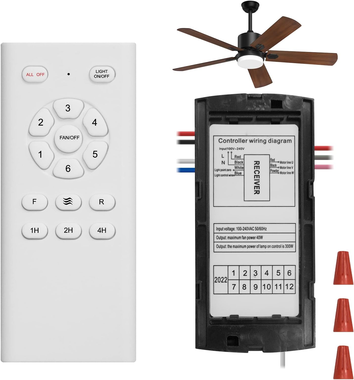 Amazon.com: Obabala Ceiling Fan Remote Control Kit, Ceiling Fan Remote ...