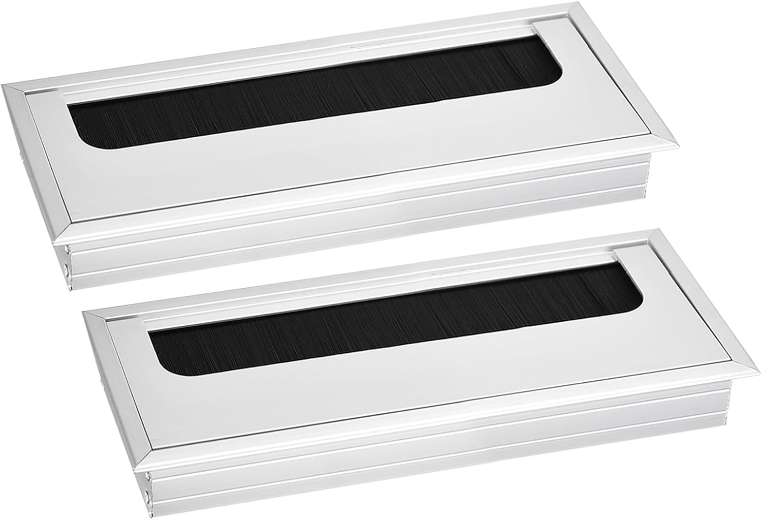 Amazon.com: uxcell 2Pcs Cable Hole Cover 150mm x 70mm Aluminum Alloy ...