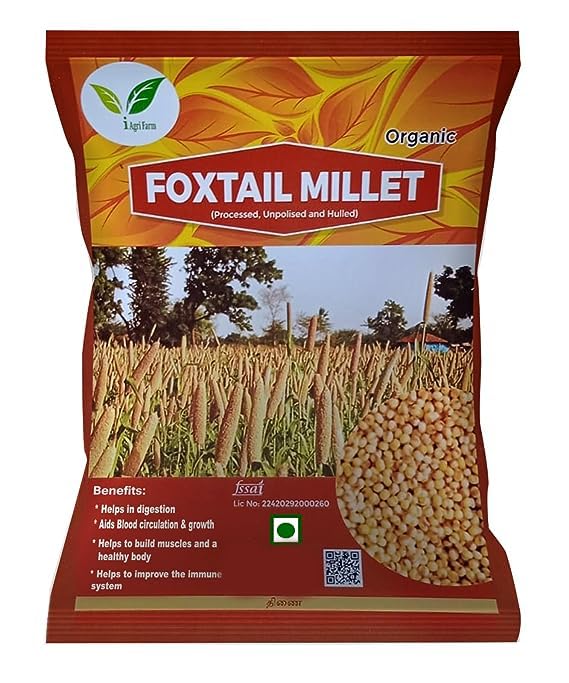 Iagrifarm Foxtail Millet - 500 Gram - Natural Grains - (Kaon/Kang ...