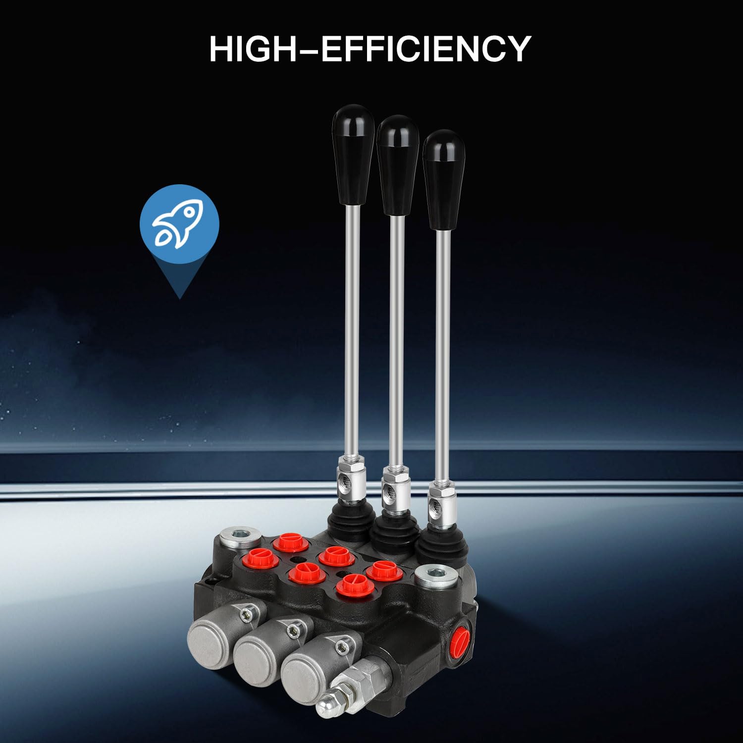 Snapklik.com : Hydraulic Flow Control Valve, 3 Spool 11 GPM Hydraulic ...