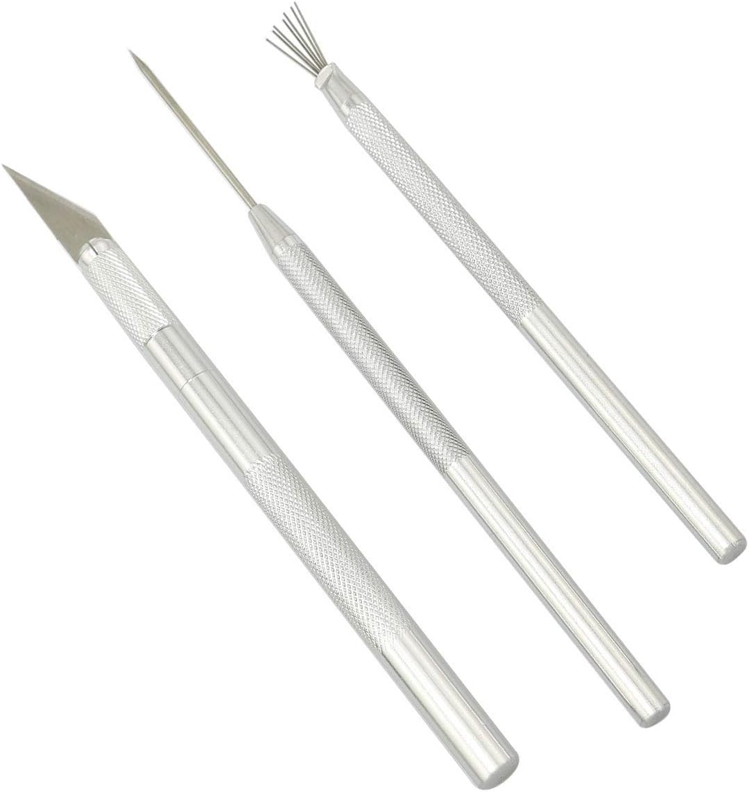 Amazon.com: ZYAMY 3IN1 Sculpting Tool Set Feather Pin, Carving Knife ...