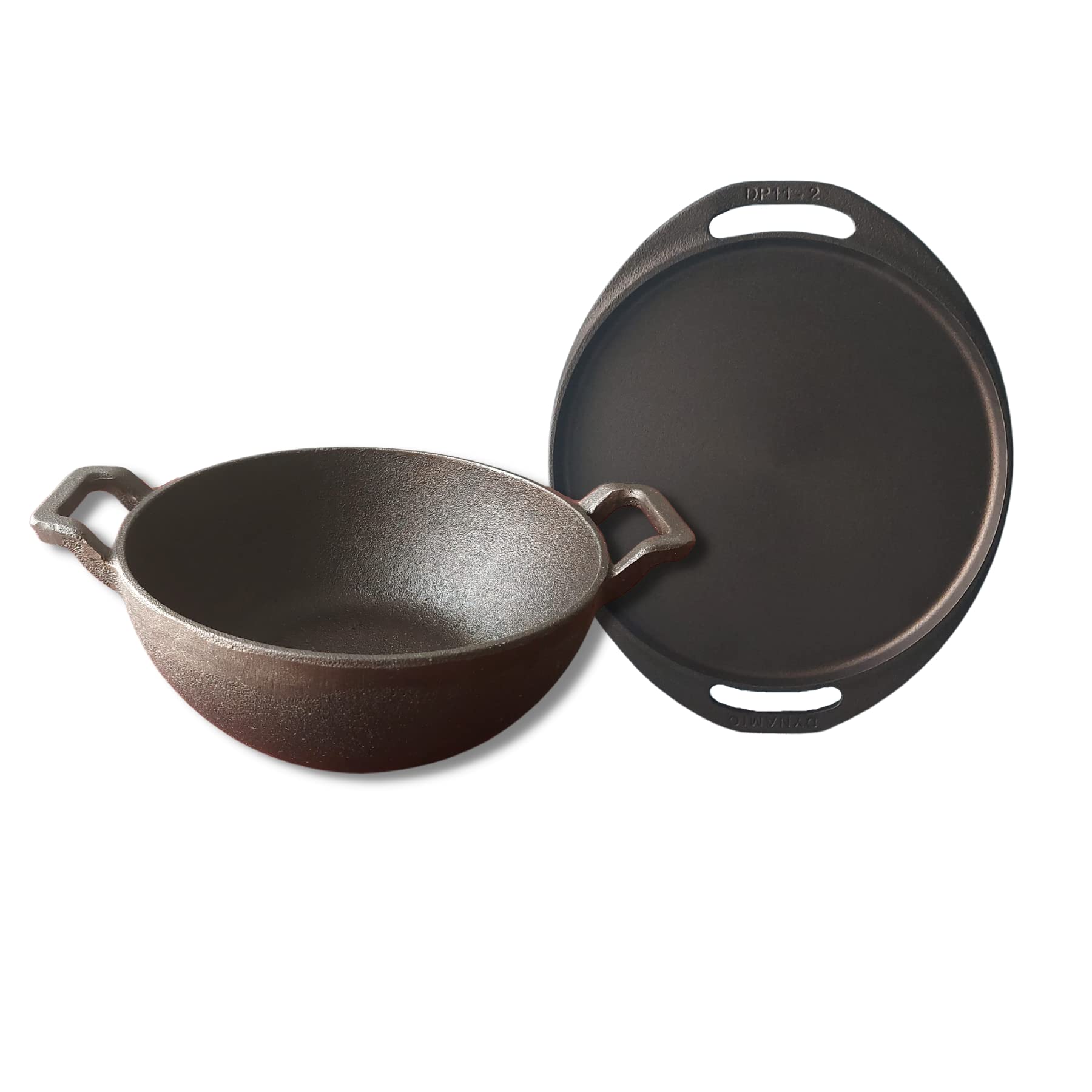 Buy GREAT INDIAN KITCHEN Cast Iron Cookware Set Pre-Seasoned Cast Iron ...