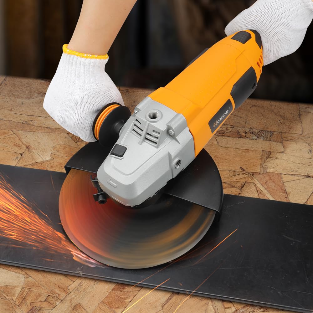 Snapklik.com : Hoteche 9-Inch Angle Grinder 3.3-HP Heavy-Duty Electric ...