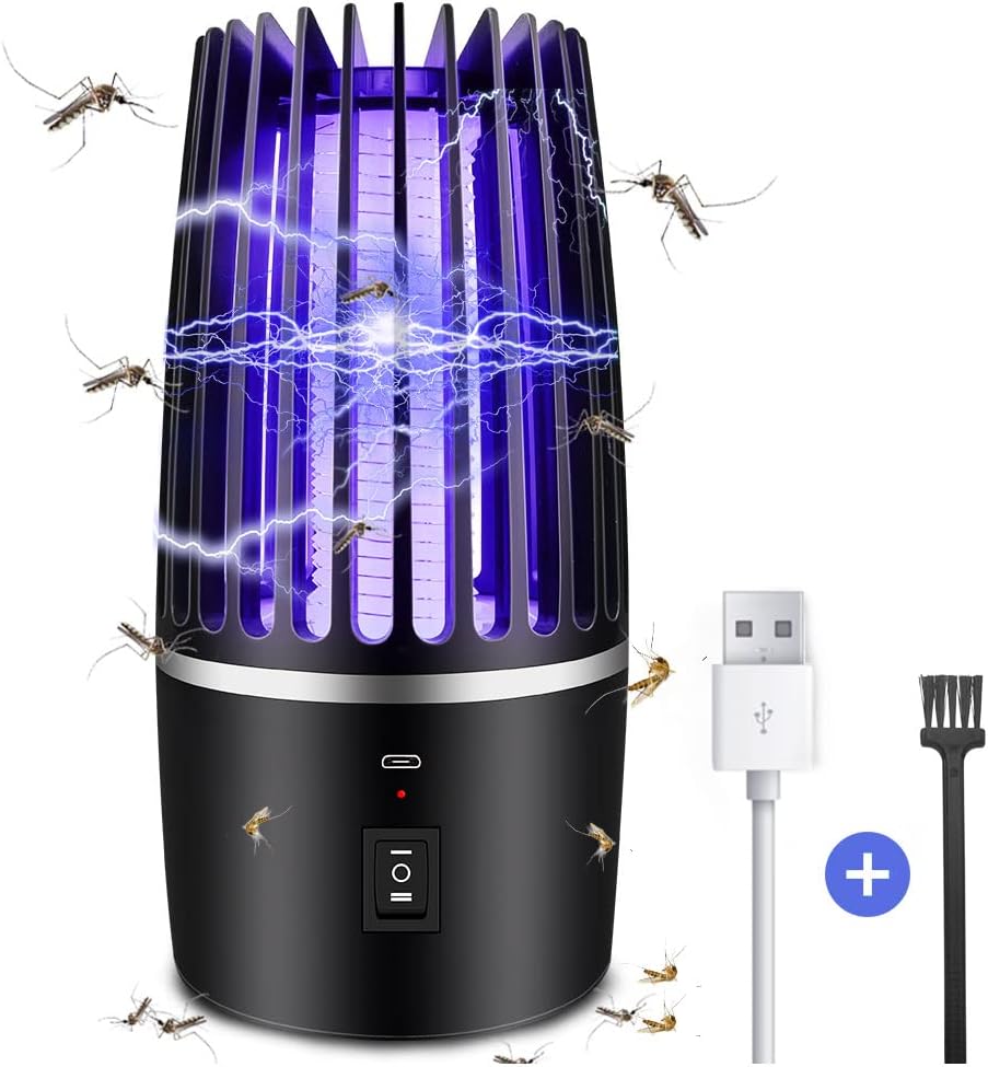 Electric Fly Catcher, Portable Bug Zapper, 4000mAh Rechargeable ...