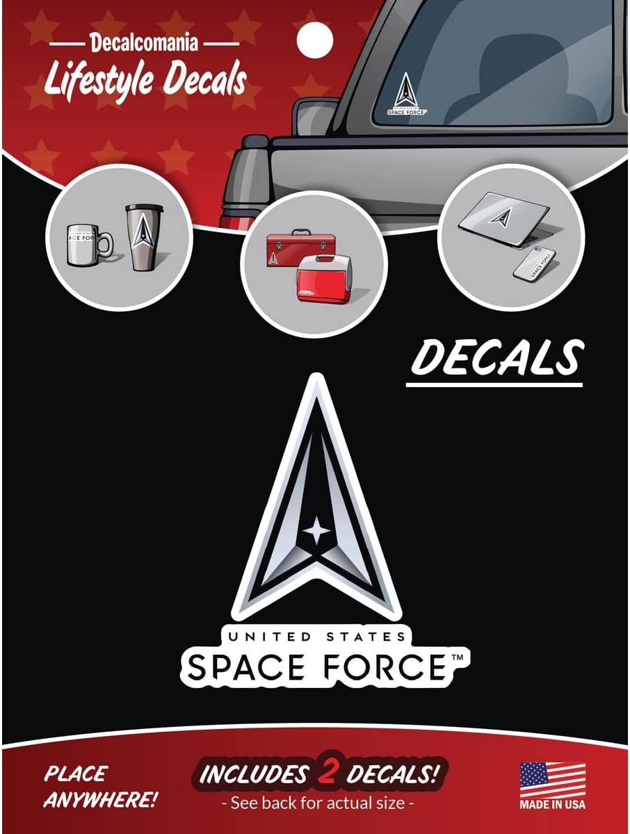 Amazon.com: United States Space Force Logo on Clear Decal 4.25" X 5 ...