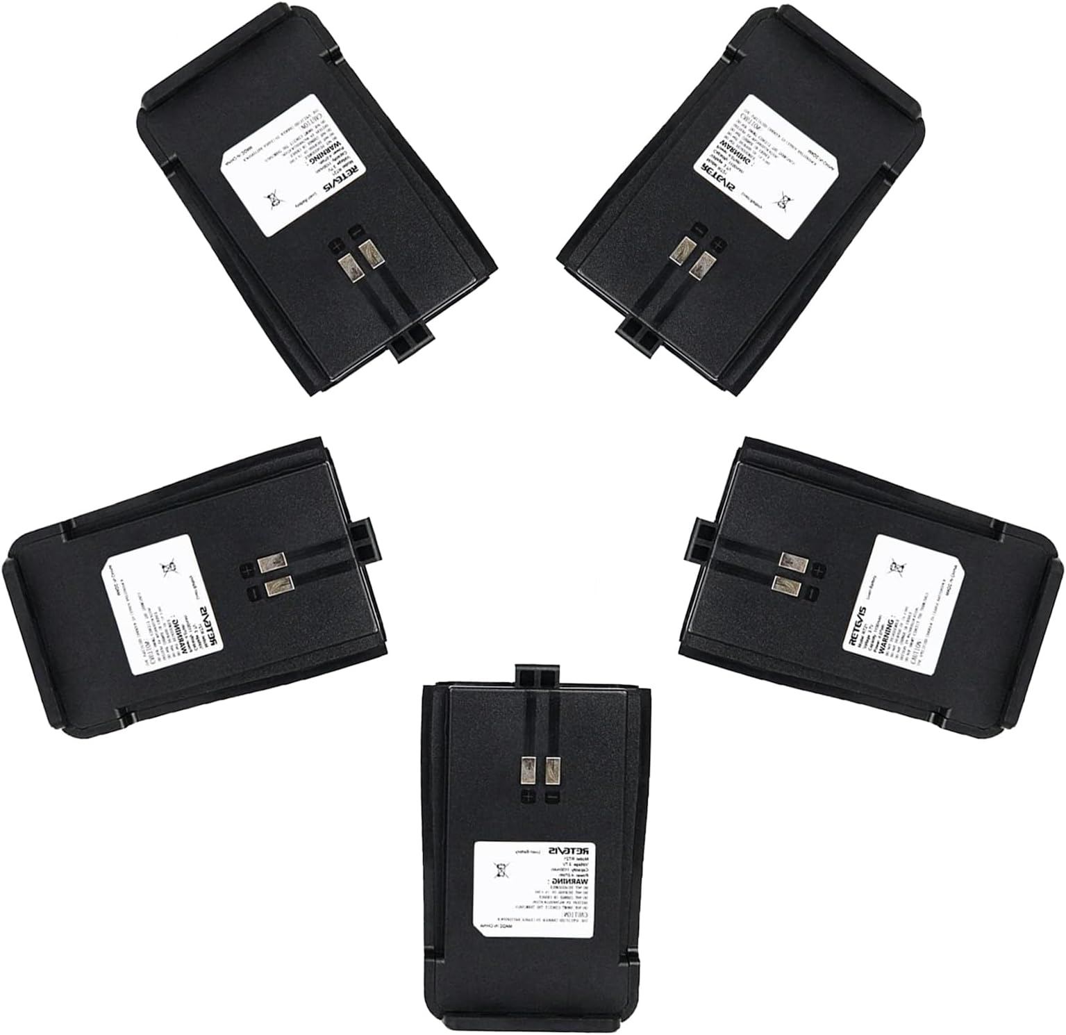 Amazon.com: Retevis RT21 RT21V Original Two-Way Radios Battery 1100mAh ...