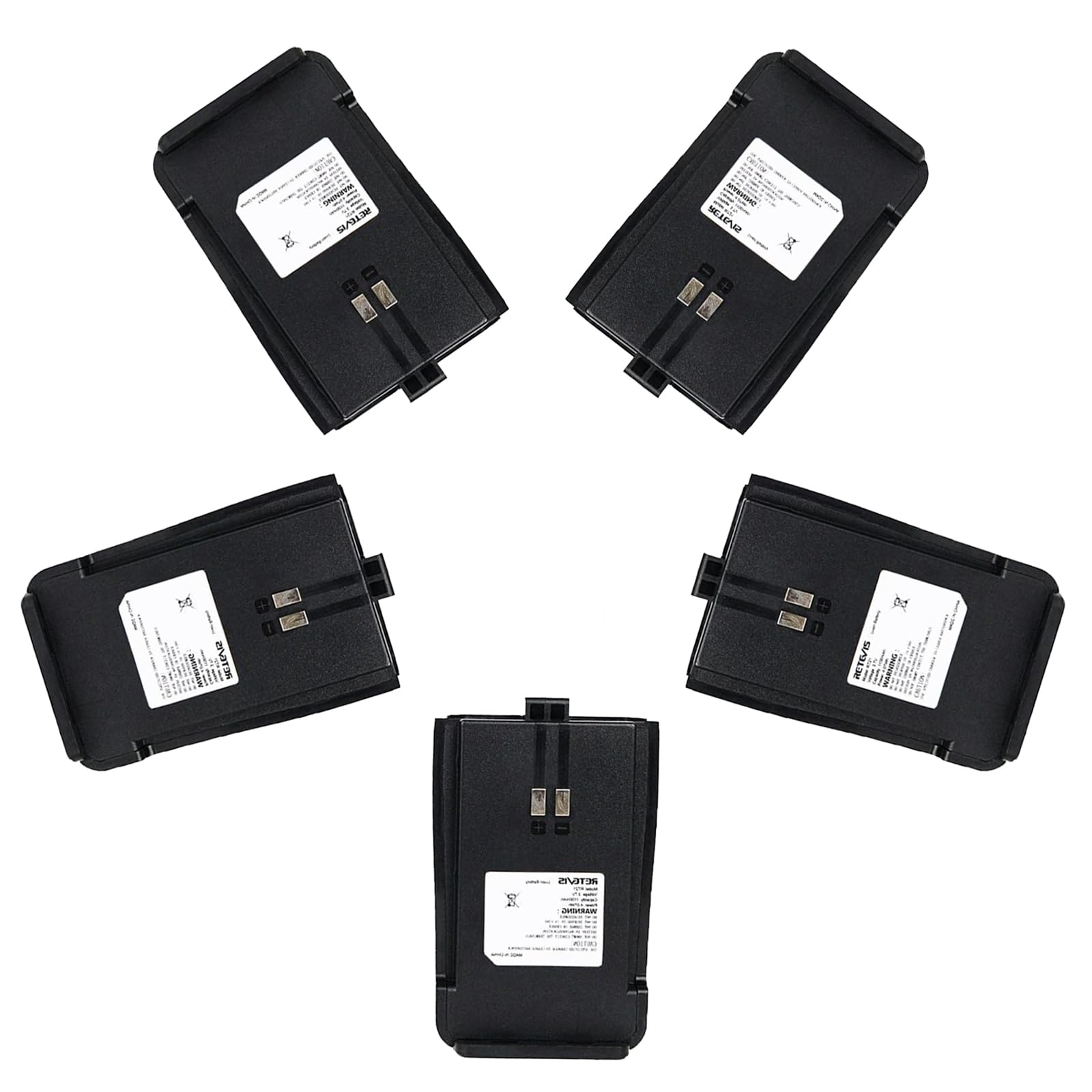 Amazon.com: Retevis RT21 RT21V Original Two-Way Radios Battery 1100mAh ...