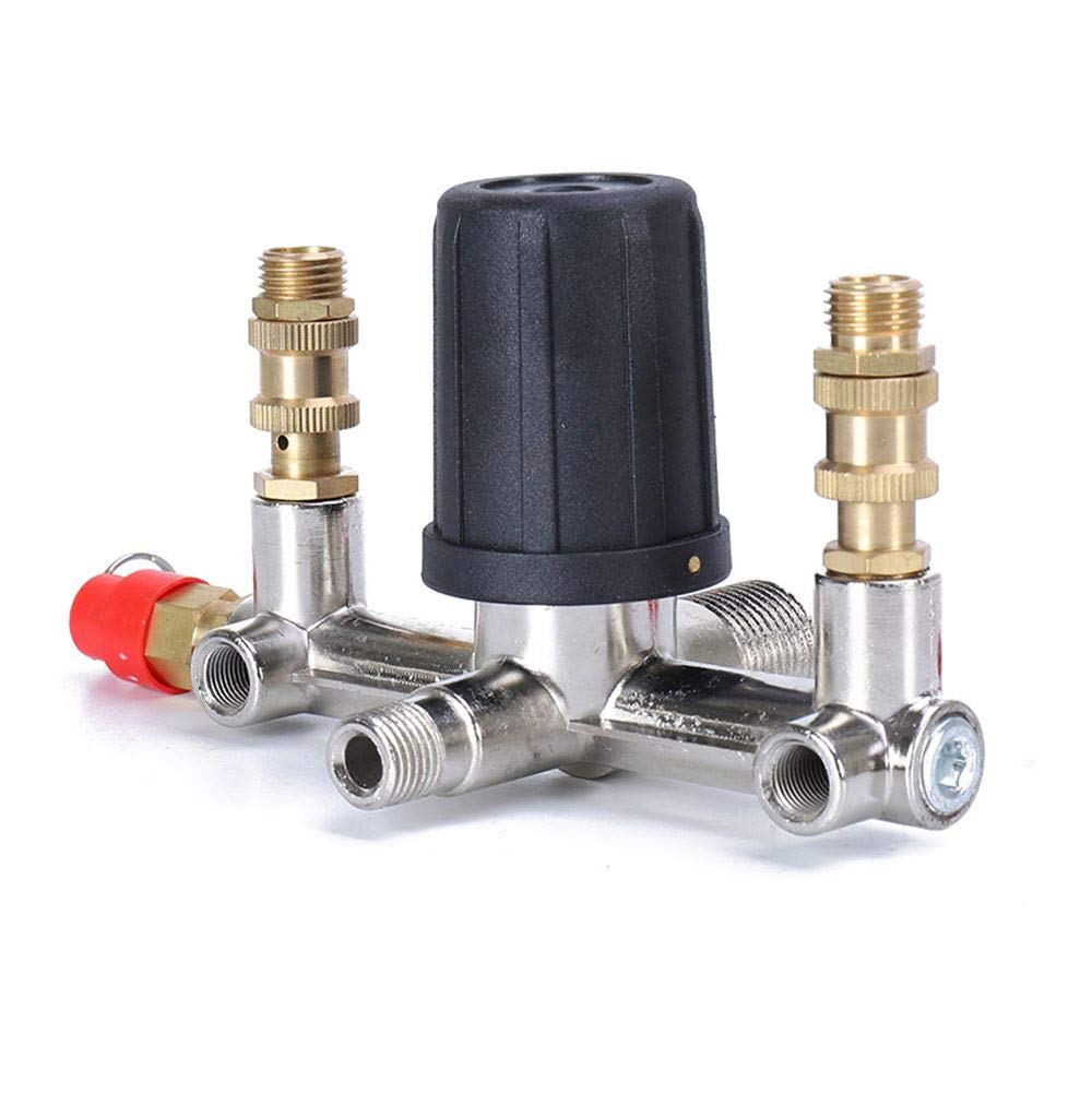 Buy ORAZIO Air Compressor Pressure Switch Double Outlet Tube Air ...