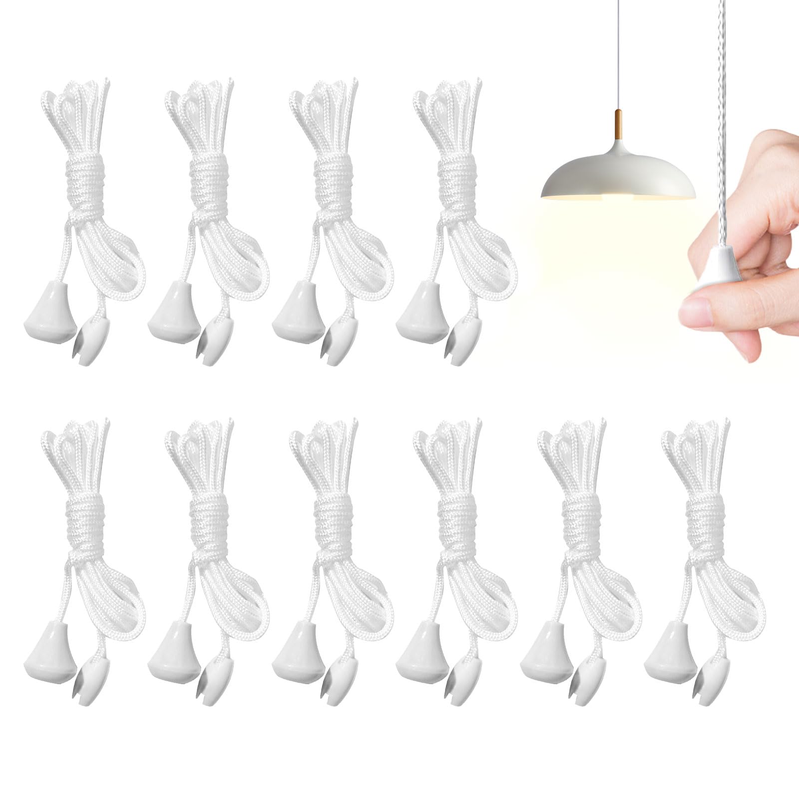 XNIVUIS 10pcs Replacement Cord Pull for Ceiling Switch,Nylon Pull Cord ...