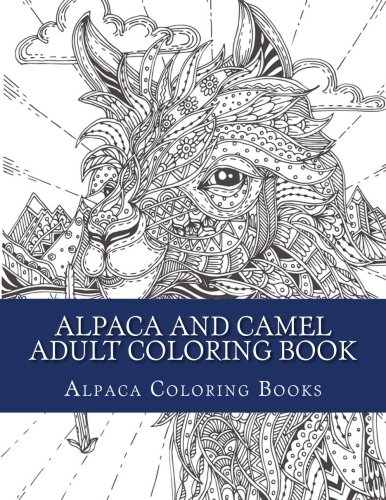 Amazon.com: Alpaca and Camel Adult Coloring Book: Large One Sided ...