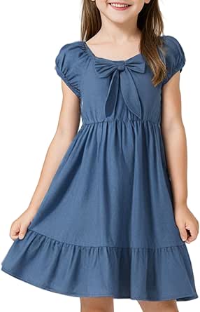 Amazon.com: Little Bitty Toddler Girl Dress Navy Blue Easter Dress with ...