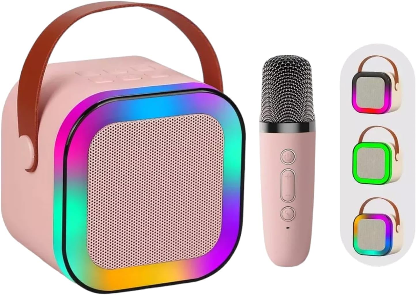 Genérico Mini Bocina Karaoke con Bluetooth Y Micrófono Inalámbrico ...