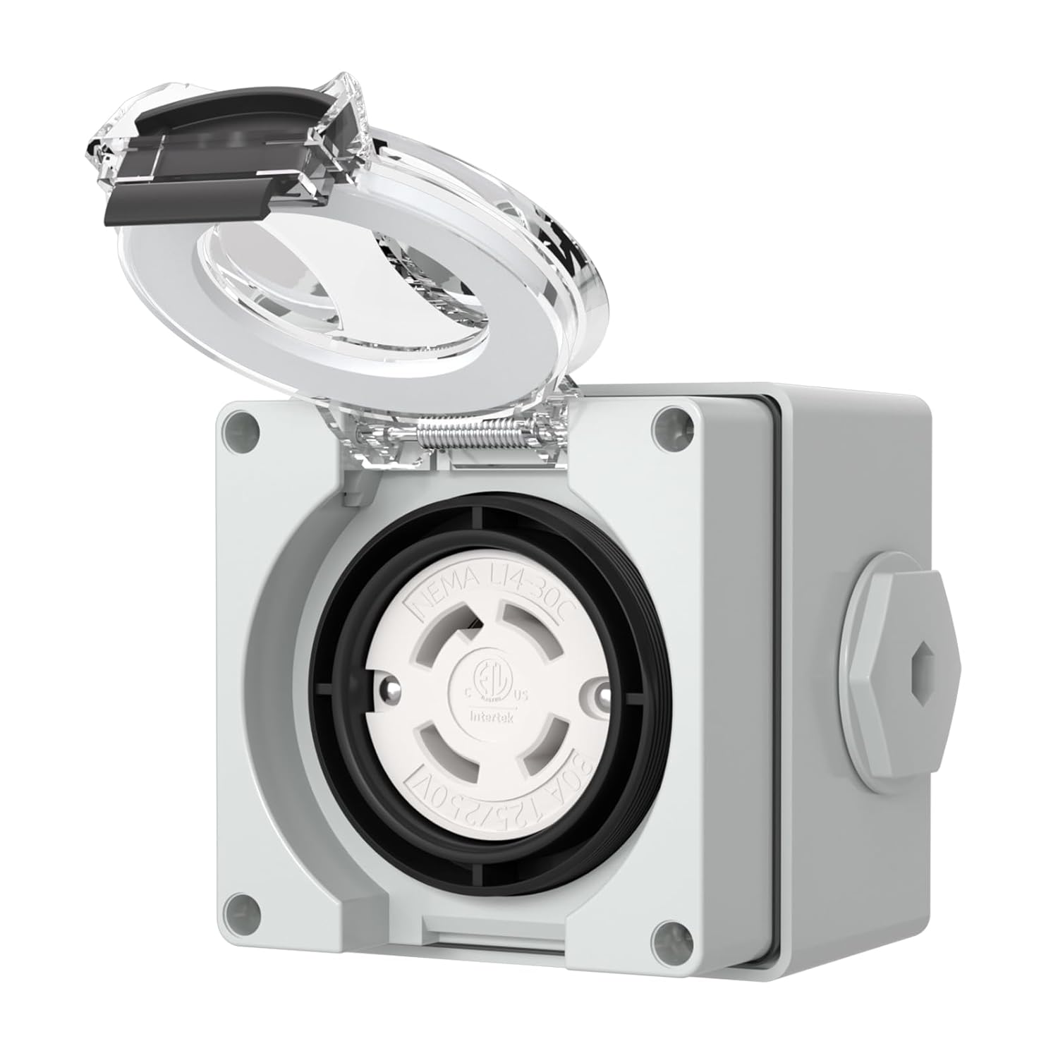 STARELO 30 Amp Locking Female Plug Box NEMA L14-30C Generator Twist ...