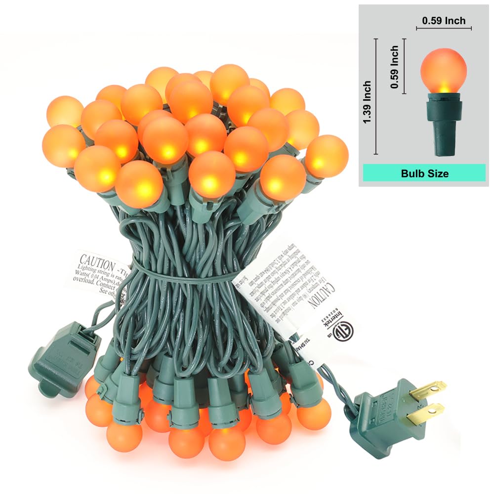 Amazon.com: GlowVibe 50 LEDs Gold Frost Christmas Lights on Green Wire ...