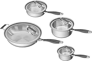 Amazon.com: CookCraft Essential Cookware Set - Bundle includes 1.5 Qt ...