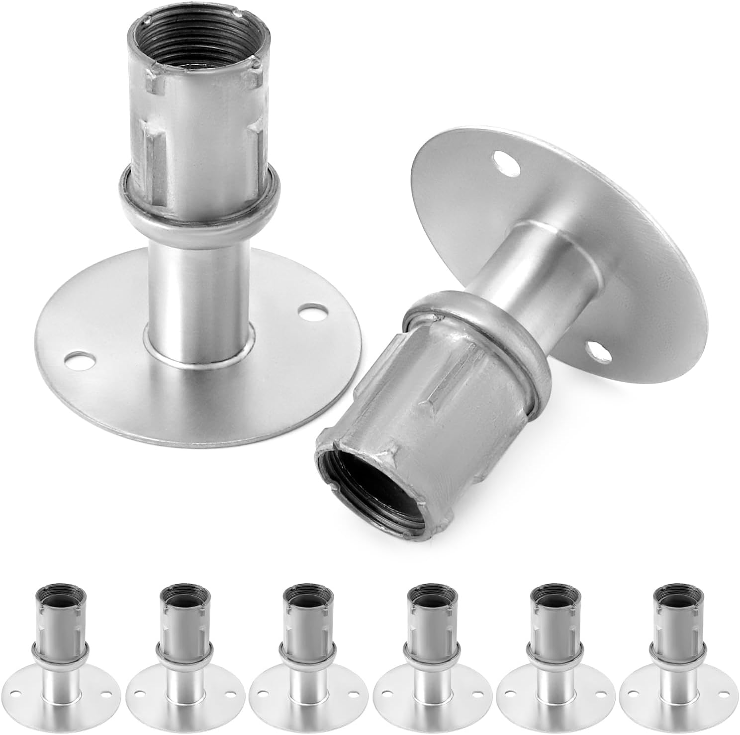 Amazon.com: QWORK Stainless Steel Adjustable Flange Feet, 8-Pack for 1 ...