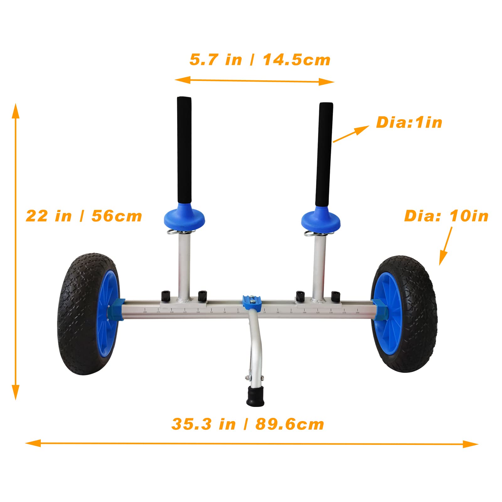 Newcod Kayak Cart, Sit on Top Kayak Cart Dolly with Large Airless ...