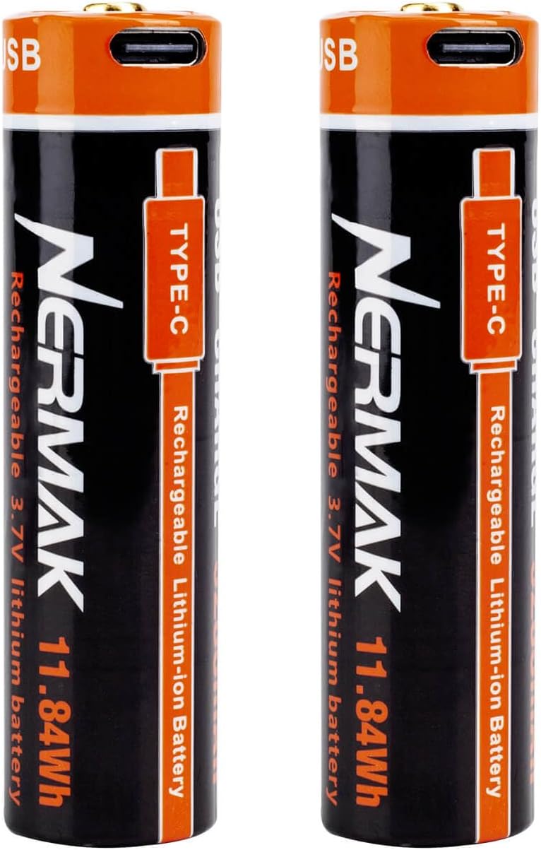 Amazon.com: NERMAK 3.7V 3200mAh USB Rechargeable Lithium lon Battery ...