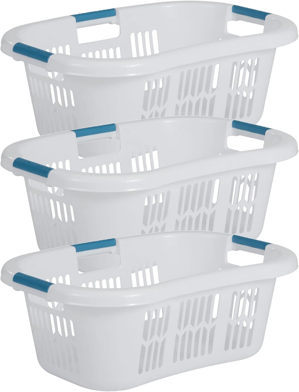 Amazon.com: Rubbermaid Large Hip-Hugger Laundry Basket/Hamper, 1.5 ...