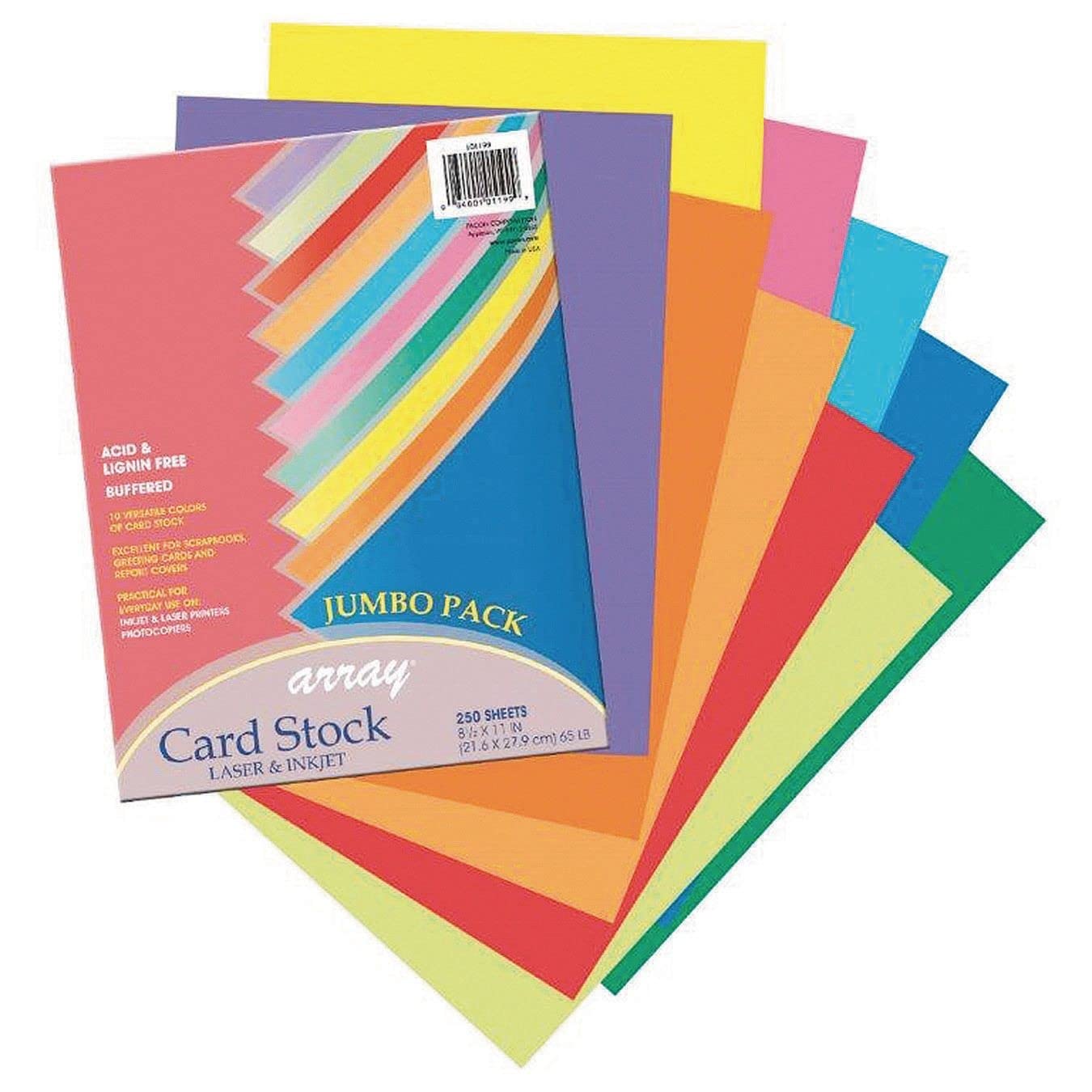 Amazon.com: Riverside Array Assorted Lively Colors Card Stock (01199)