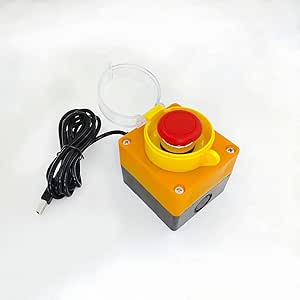 Amazon.com: Programmable Macro Keyboard Prefab Script Space Key with Yellow Shell Red Button USB ...