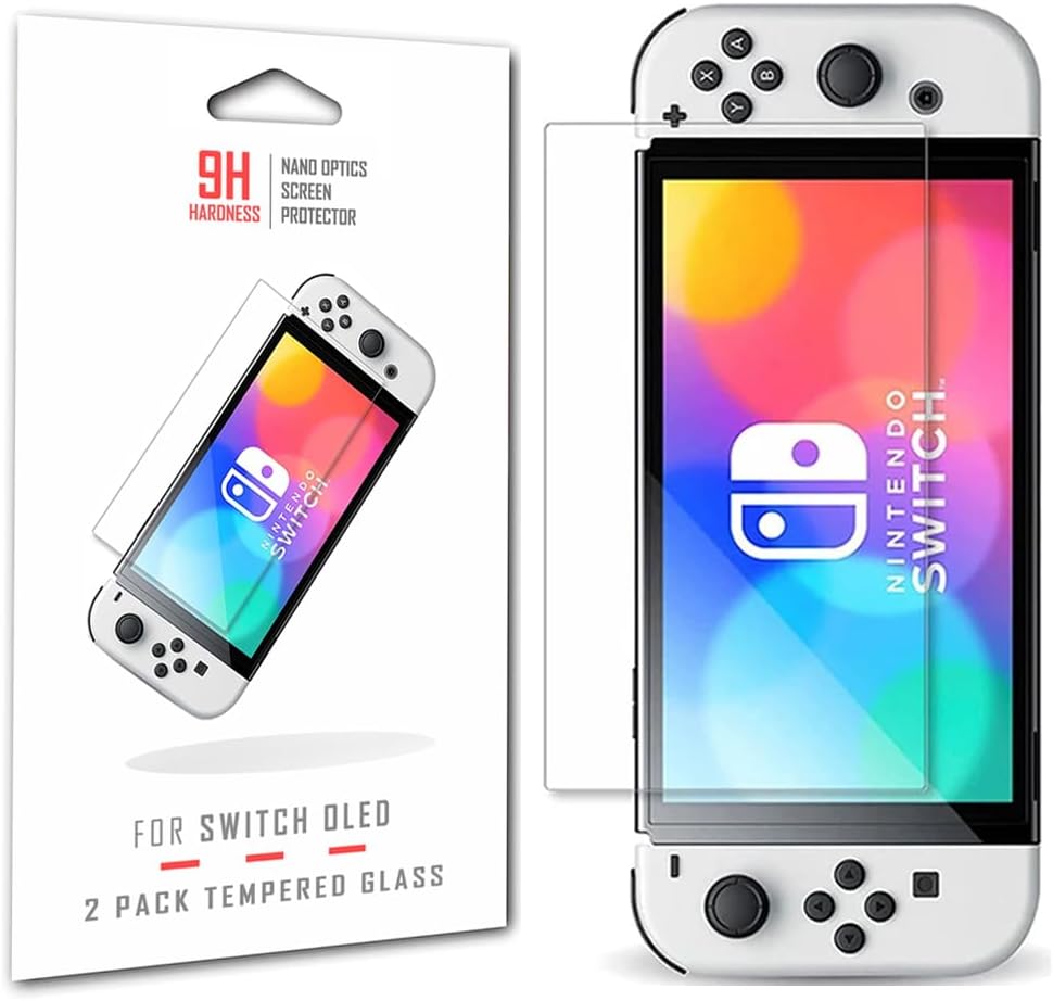 Protector Nintendo Switch OLED 2021, Cristal Switch Mica de Pantalla ...