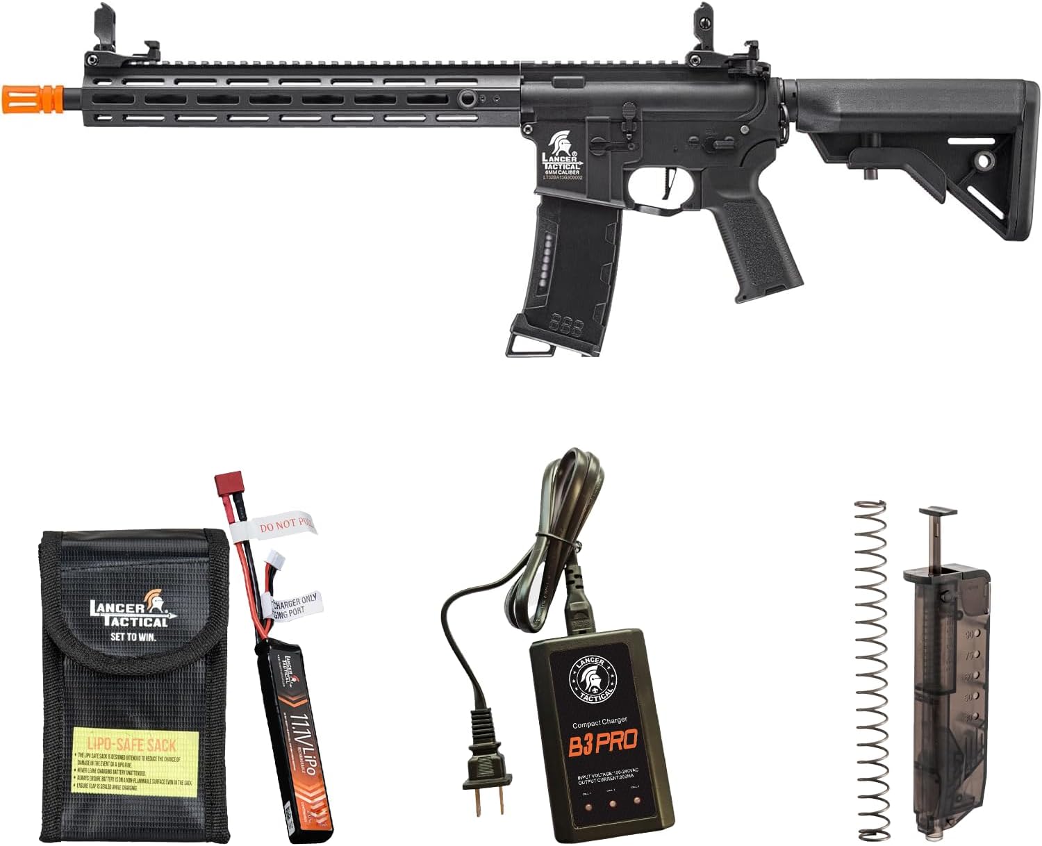 Amazon.com : Lancer Tactical Gen 3 Programmable Trigger Hellion MLOCK 13" Lightweight Durable ...