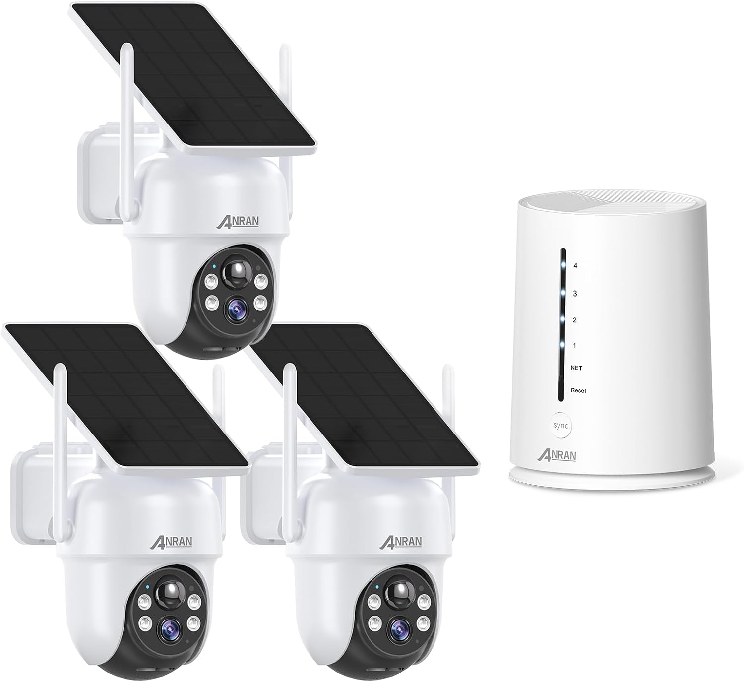Amazon.com : ANRAN Security Cameras Outdoor Wireless, 3 Cam-Kit, 4MP ...