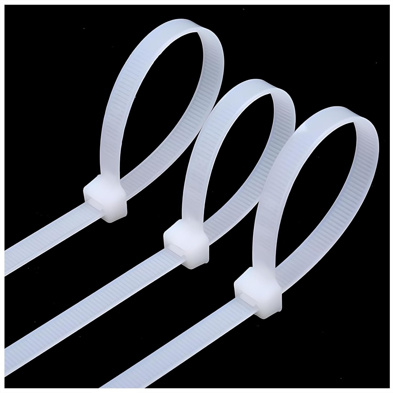 Amazon.com: QCSJALM White Zip Ties 18 inch long(100 pcs) PA66 thick UV ...