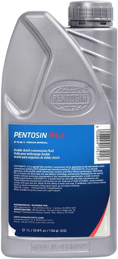 Pentosin 1052107 FFL-3 – Líquido de transmisión de doble embrague ...