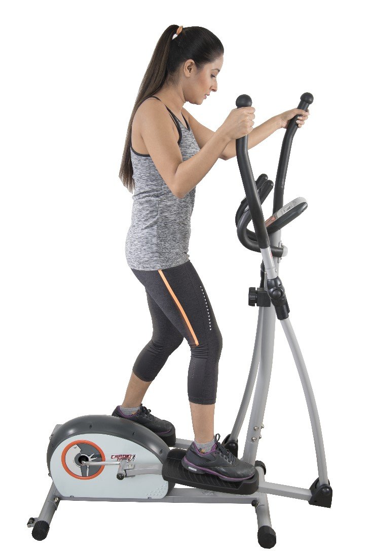 Buy Cardio Max JSB HF147 Cross Trainer Elliptical Workout Bike, Grey ...