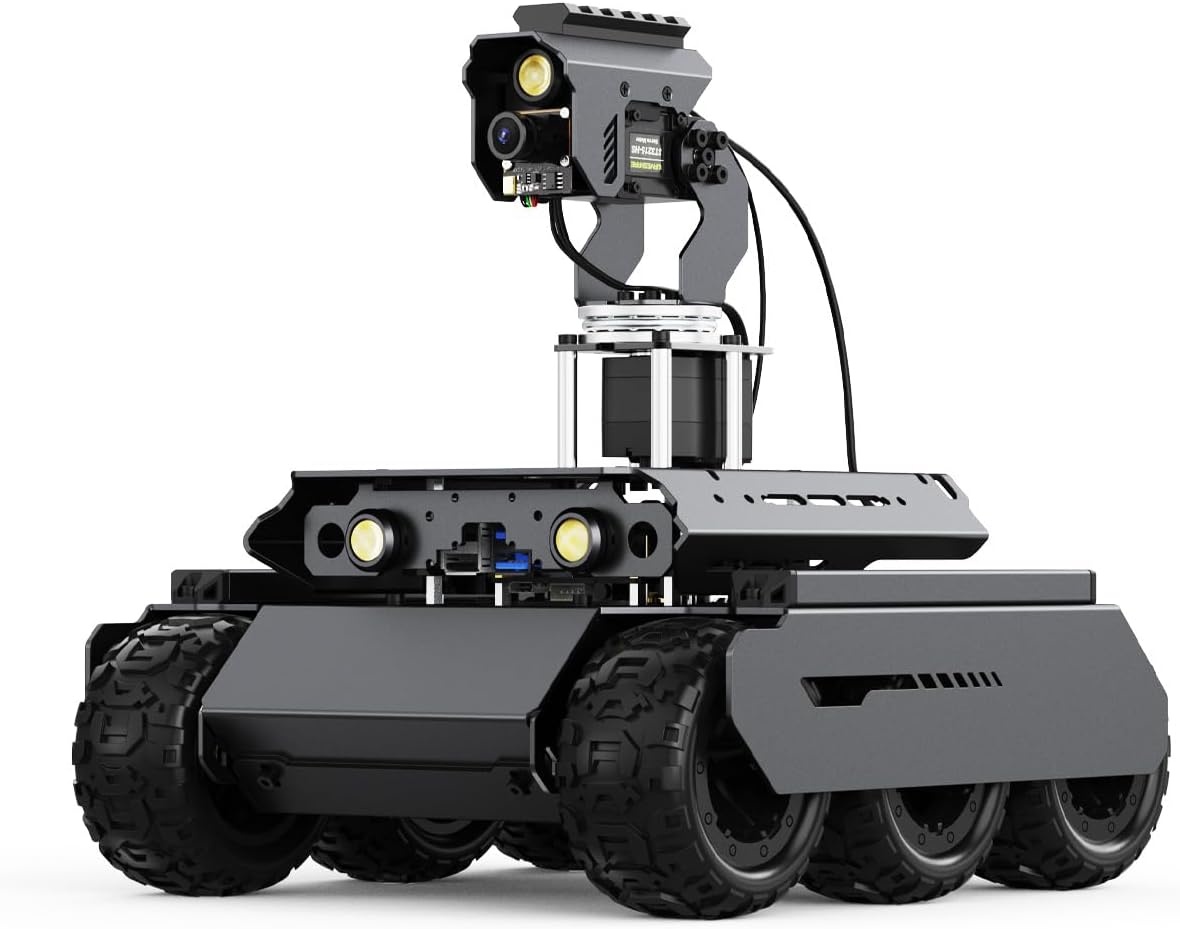 Amazon.com: Waveshare UGV Rover Open-Source 6 Wheels 4WD AI Robot ...