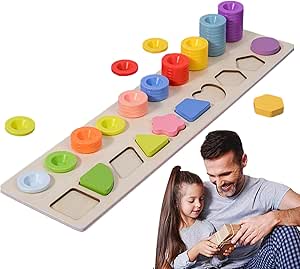 Amazon.co.jp: Shape Matching Puzzle,Shape Matching Blocks Game for ...