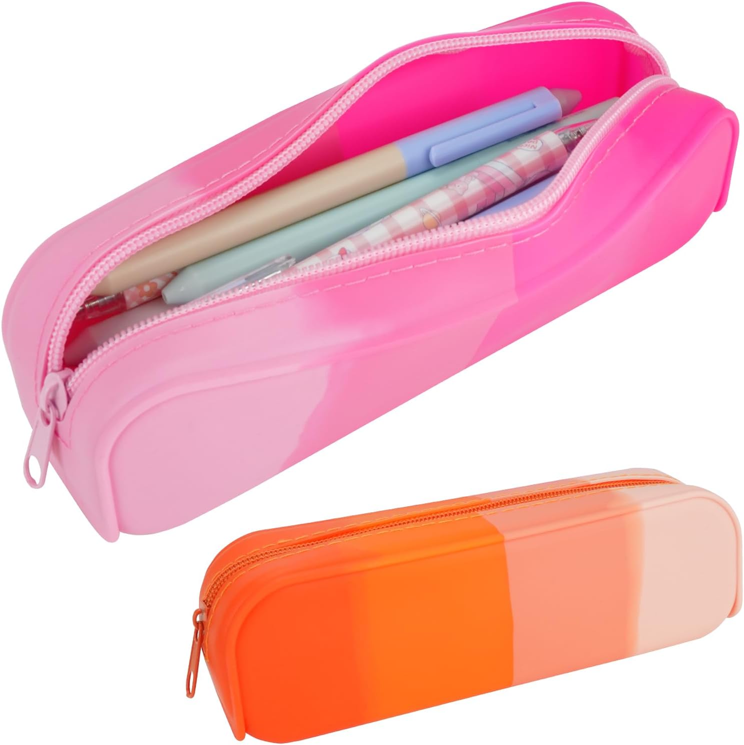 Amazon.com: TIE-DailyNec 2 PCS Silicone Pencil Case Pencil Pouch ...
