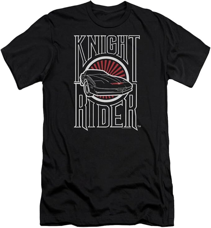 Knight Rider - Mens Logo Premium Slim Fit T-Shirt : Amazon.co.uk: Fashion