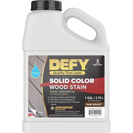 DEFY Extreme 1 Gallon Semi-Transparent Exterior Wood Stain, Cedar Tone ...