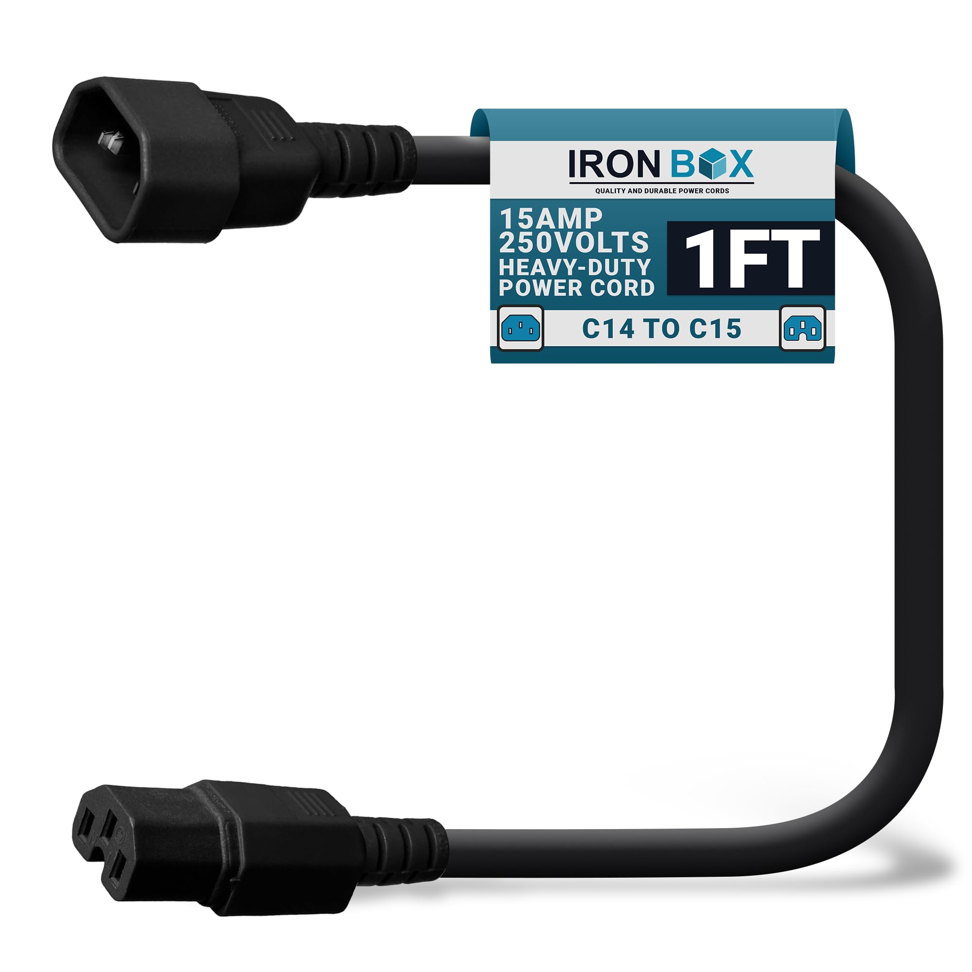 Ironbox Electric C14 To C15 Power Cord 15a 250v 14 | Desertcart Sri Lanka