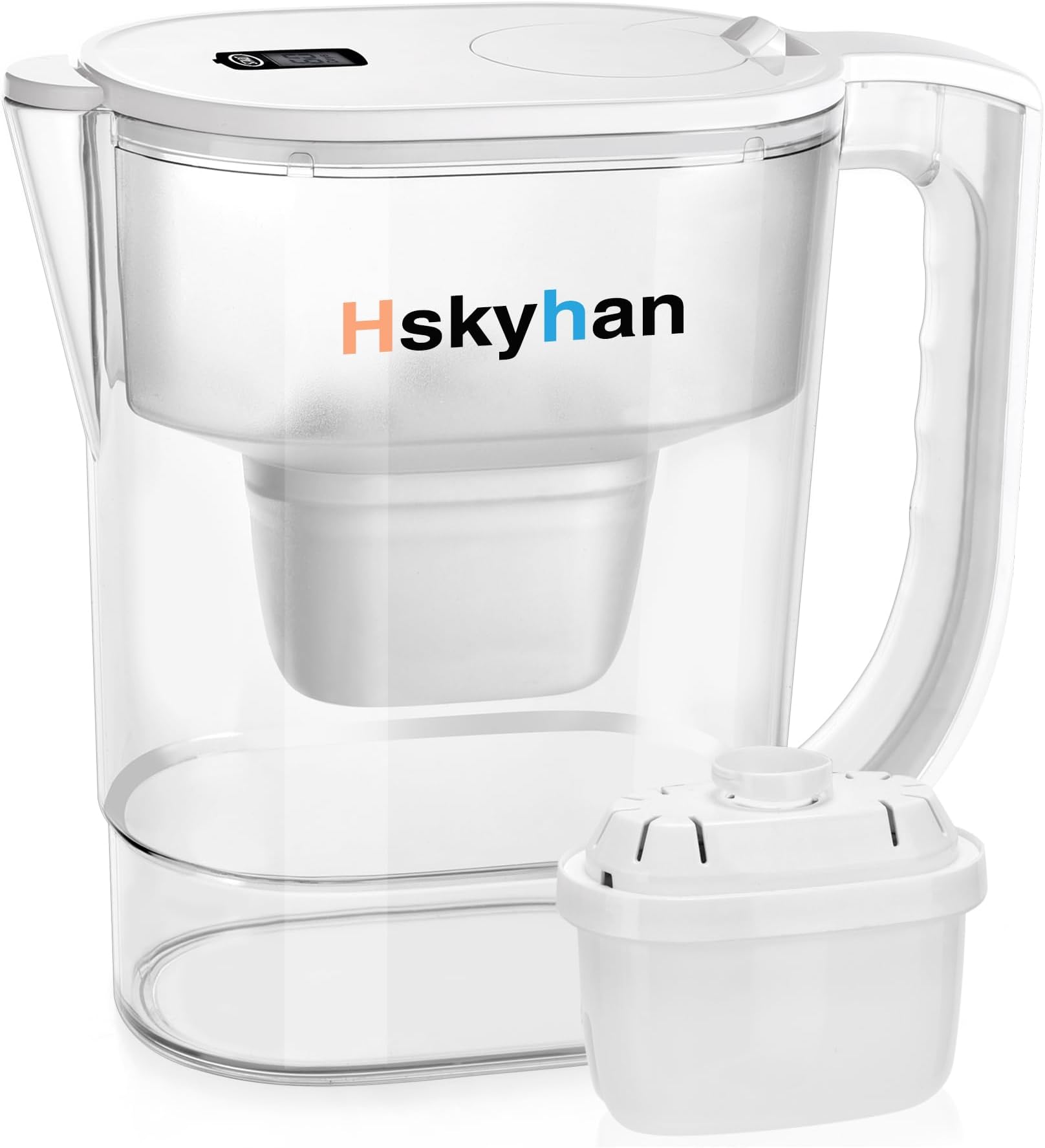 Amazon.com: Hskyhan Alkaline Water Filter Pitcher - 3.5 Liters Improve ...