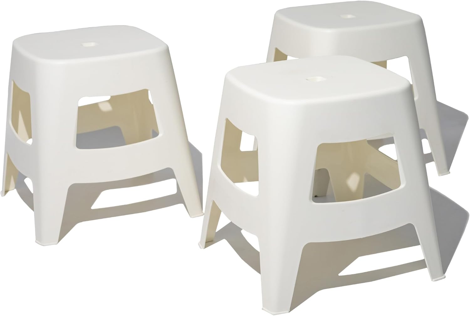 Amazon.com: Plastic Stools for Seating Hard Plastic Seat Stools Home ...