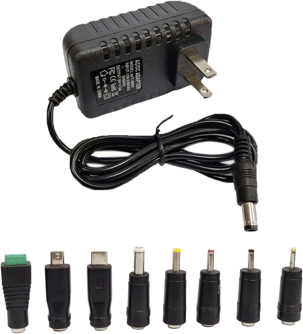 Amazon.com: 5V 3A 15W Power Supply Adapter AC/DC Adapter 5V Power Cord ...